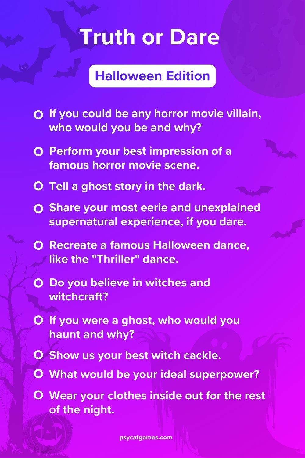 40 Halloween Truth Or Dare Questions For A Spooky Time